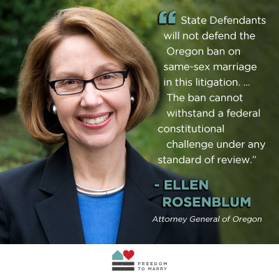 Oregon Attorney General will not defend anti-marriage laws in court ...