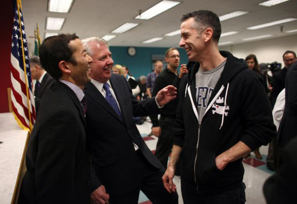 PHOTOS: Washington senator who led marriage fight weds longtime partner ...