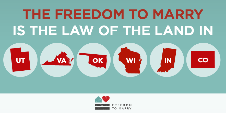 LIVE BLOG: The freedom to marry comes to 5 more states, paves way in 6 ...
